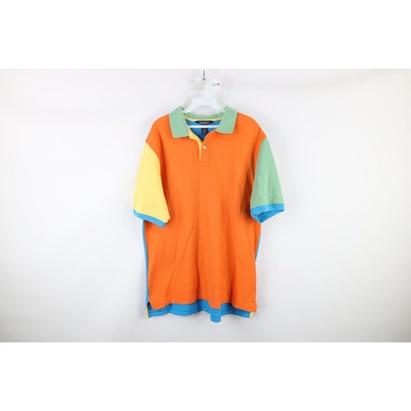 Lands' End | Shirts | Vintage 9s Lands End Mens Large Rainbow Color ...